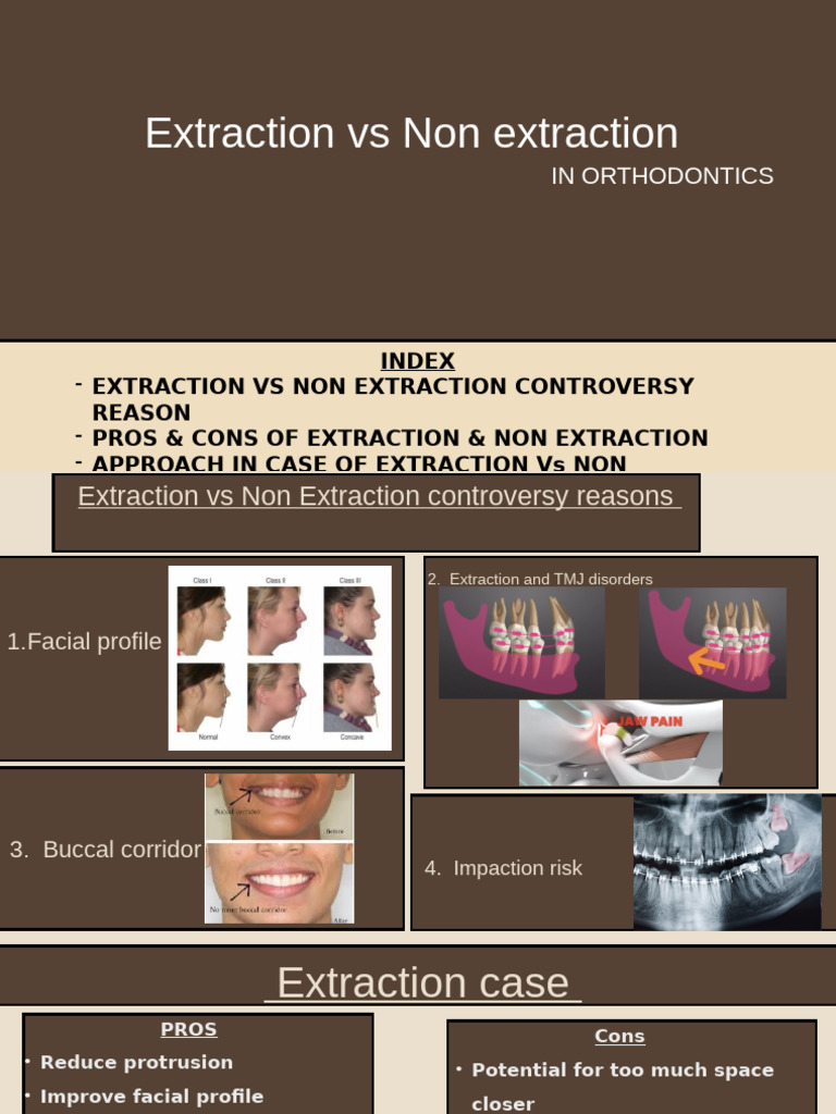 Extraction vs Non-Extraction in Orthodontics | PDF