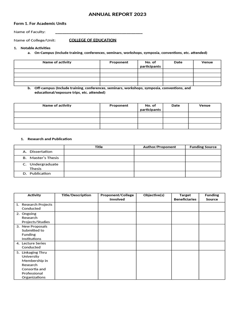 ANNUAL REPORT 2023 Form | PDF