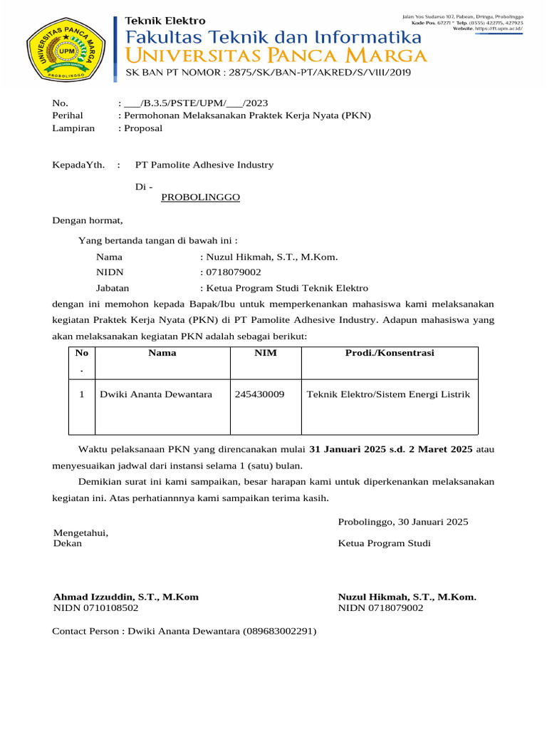 4 Surat Pengantar Proposal Instansi Swasta | PDF