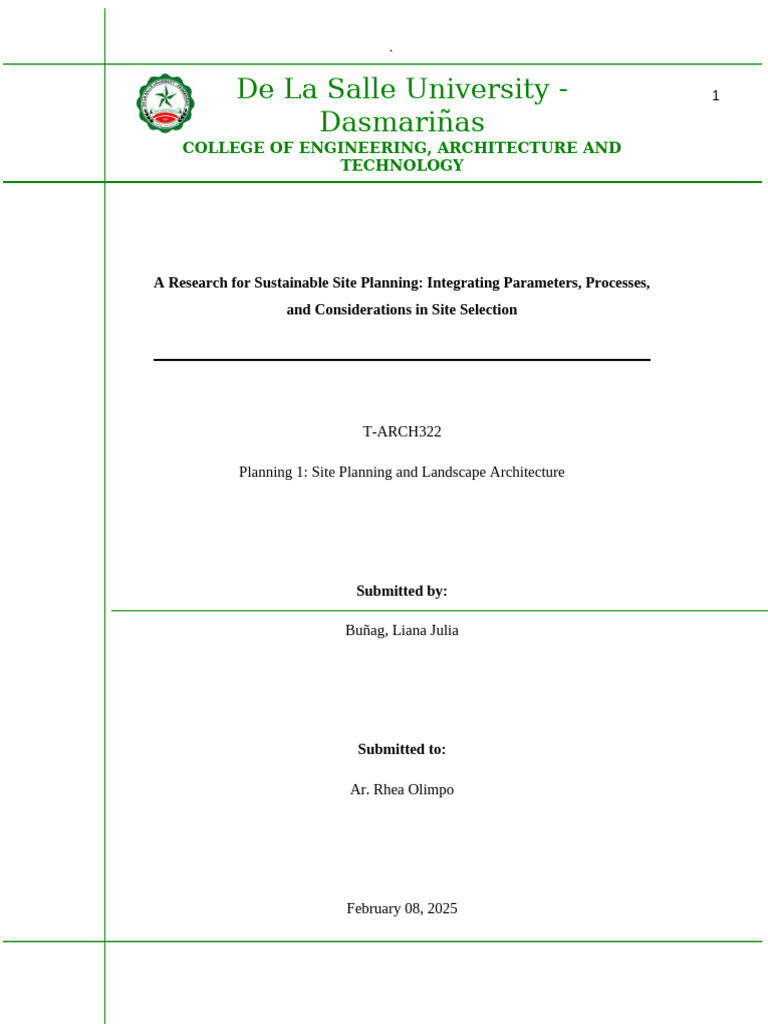 Bunag Ar32 Re 101 Research | PDF | Water | Natural Environment