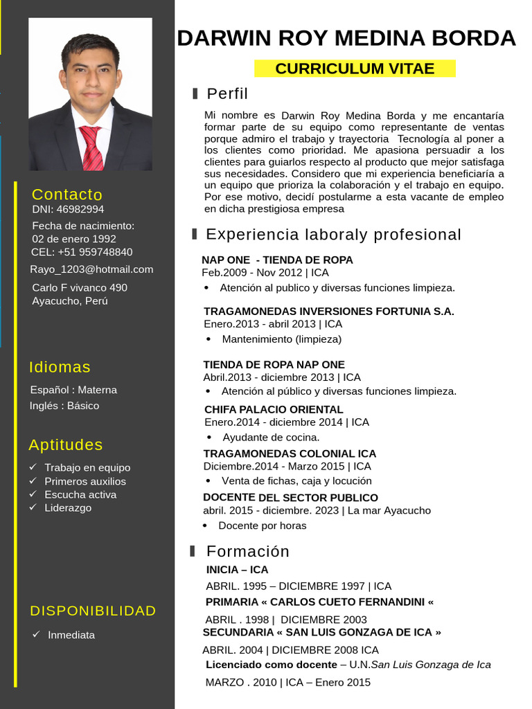 Curriculum Vitae 2024 | PDF
