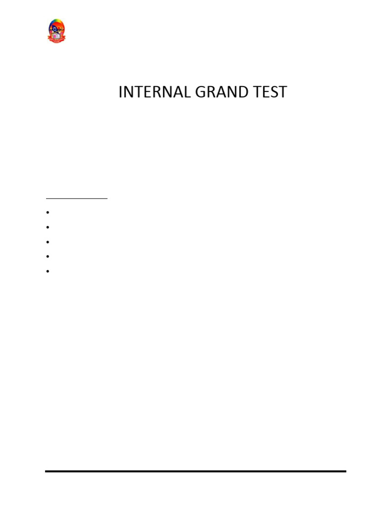 Internal Grand Test - Paper-Ii - QP | PDF | Gases | Force