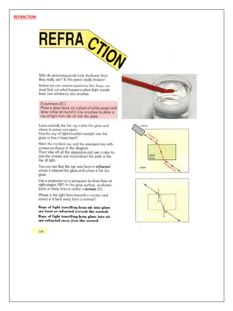 Refraction | PDF