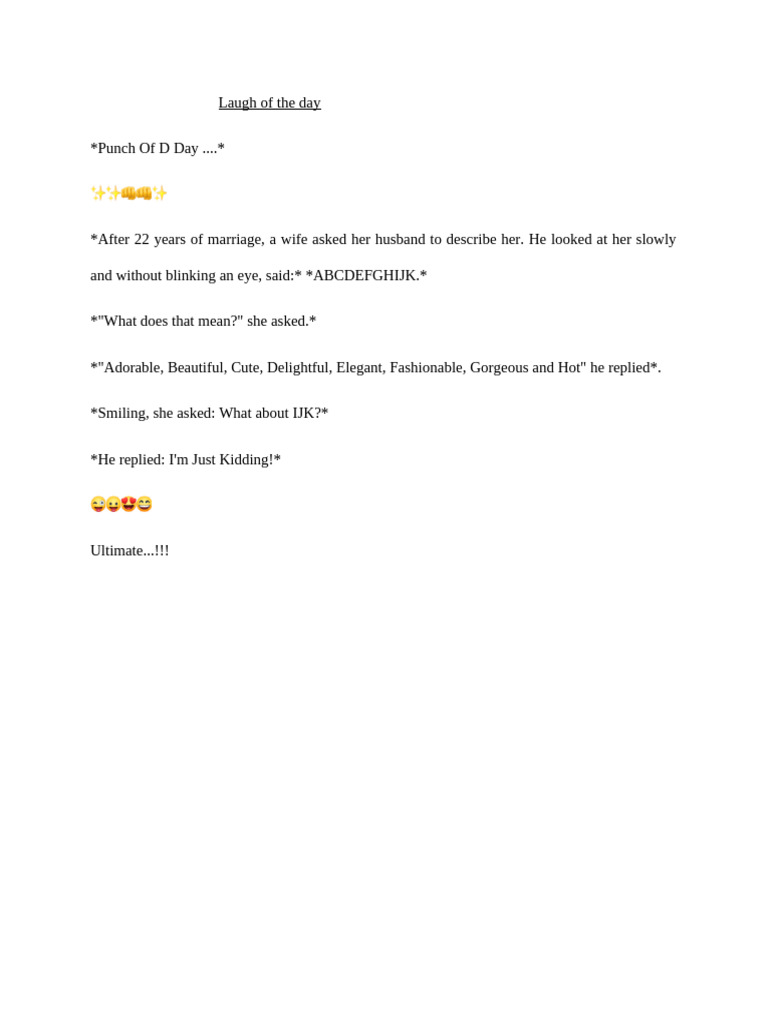 Laugh of The Da1 | PDF