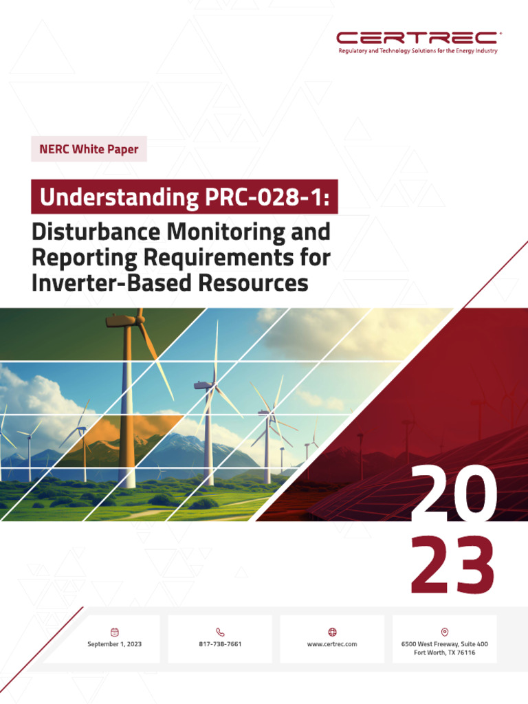WHITE PAPER - Understanding PRC-028-1 Disturbance Monitoring and ...