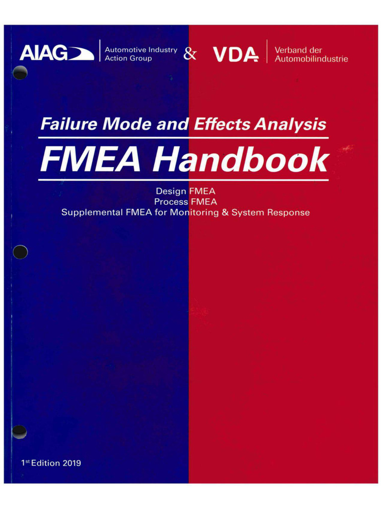 Aiag&Vda Fmea Handbook 2019 | PDF
