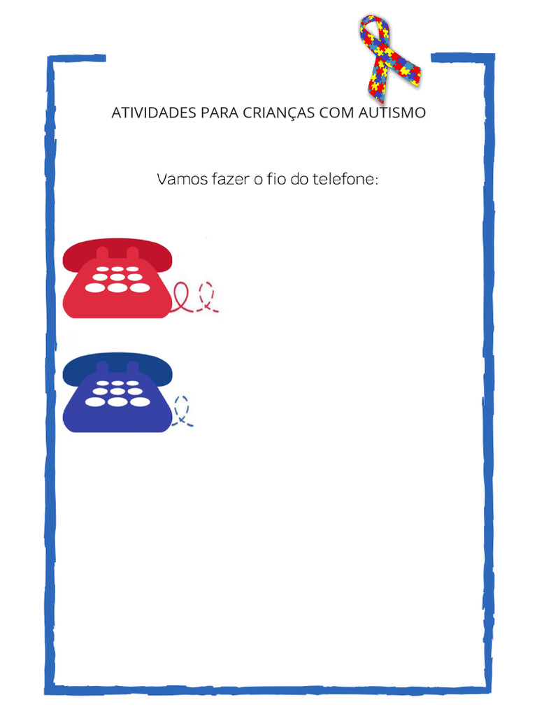 ATIVIDADE AUTISMO | PDF