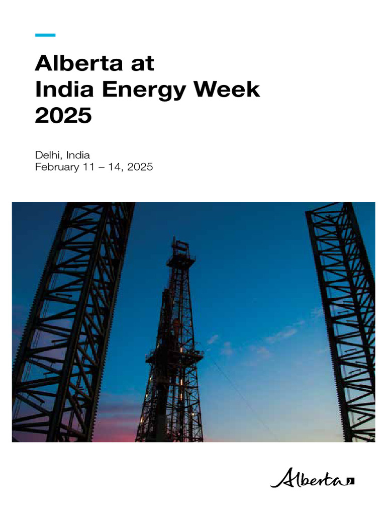 Alberta's Role at India Energy Week 2025 | PDF | Carbon Capture And ...