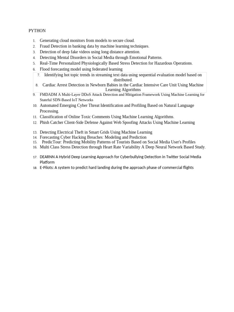 Python Titles 23-24 | PDF