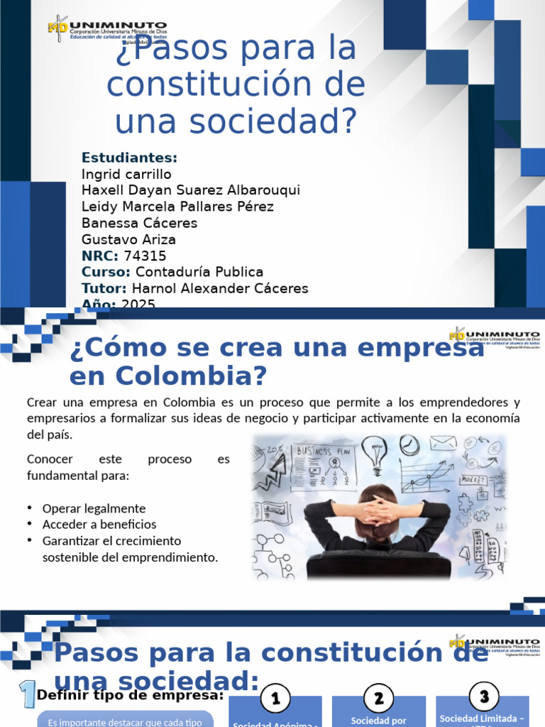 Pasos para La Constitucion de Una Sociedad | PDF | Business | Economias