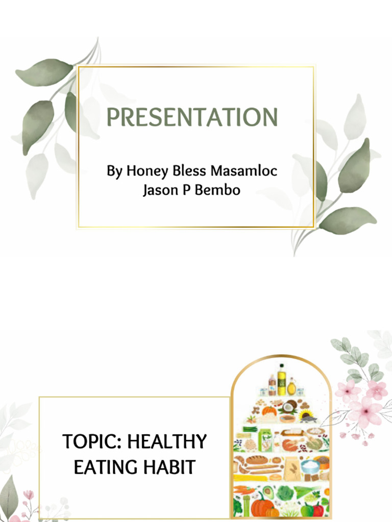 Healthy Eating Habit Set B | PDF