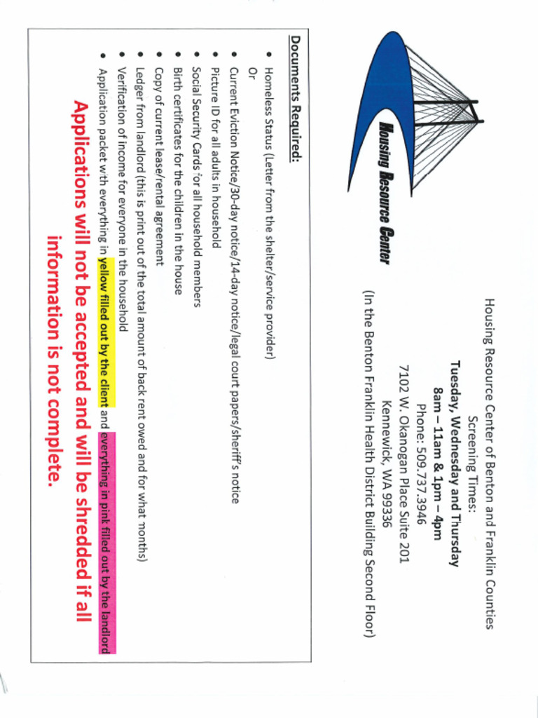 Housing Rental Assistance Application 1431121231092624 PM | PDF