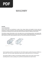 CHB Dimensions and Estimation Guide | PDF | Masonry | Mortar (Masonry)