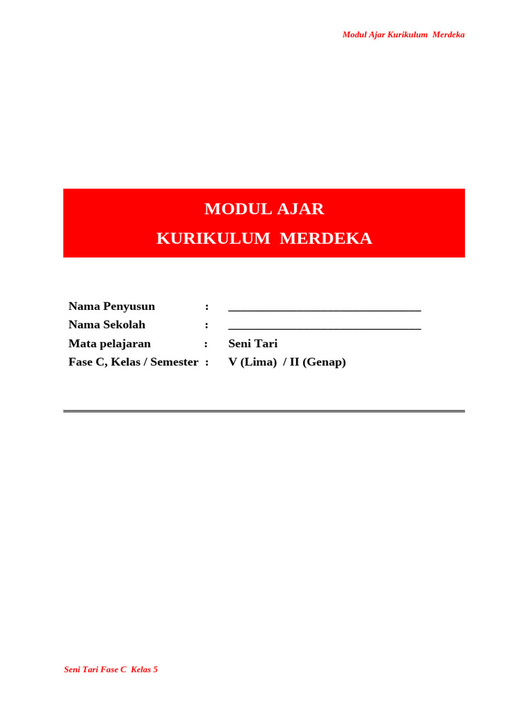 [5] Modul Ajar Unit 3 | PDF