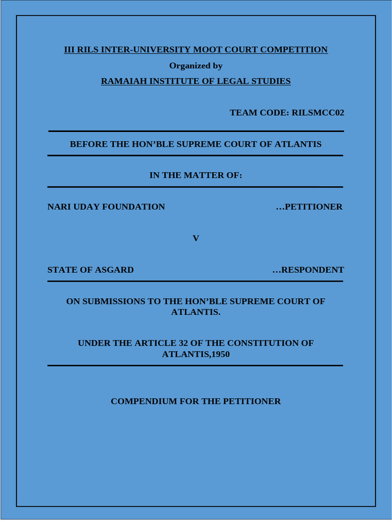 Compendium of Petitioner | PDF