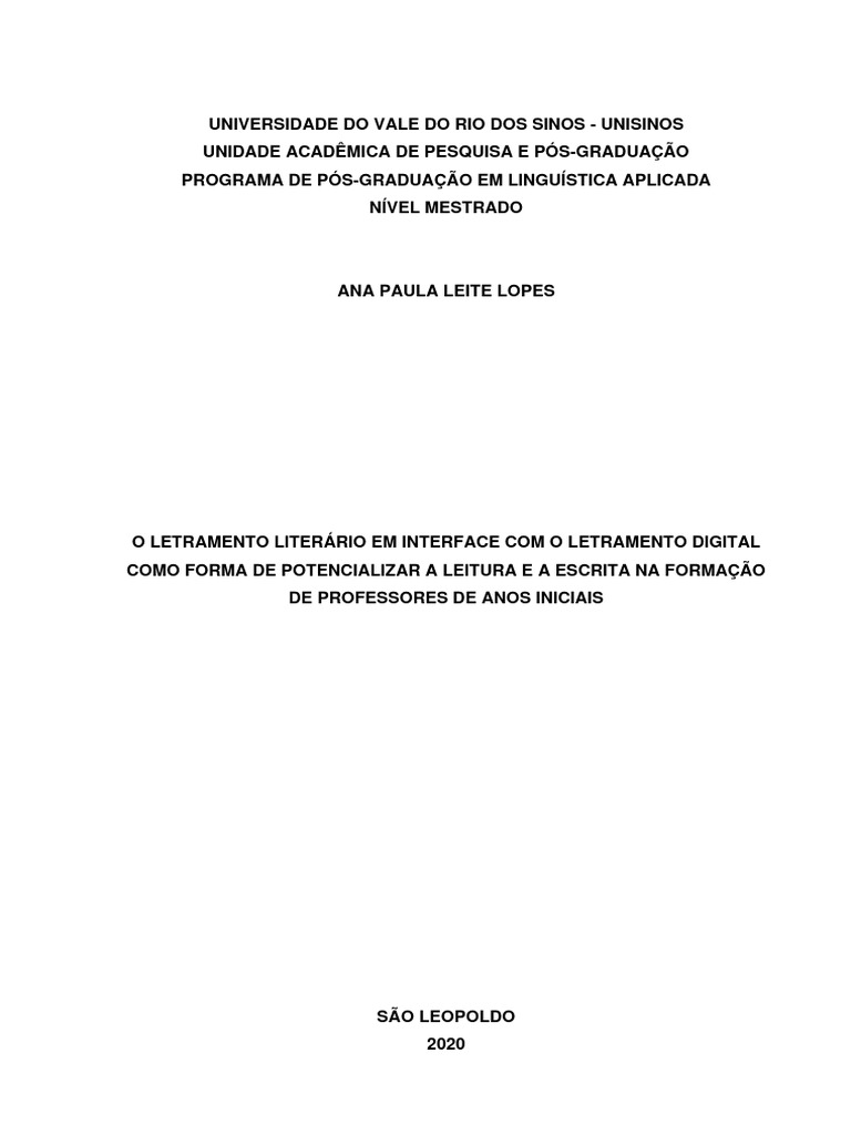 Ana Paula Leite Lopes | PDF | Aprendizado | Pedagogia