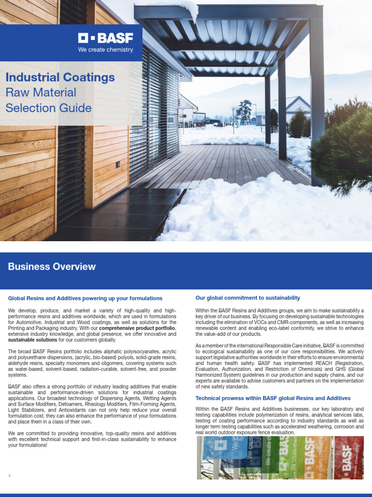 2025 Industrial Coatings Brochure | PDF | Chemical Substances | Materials