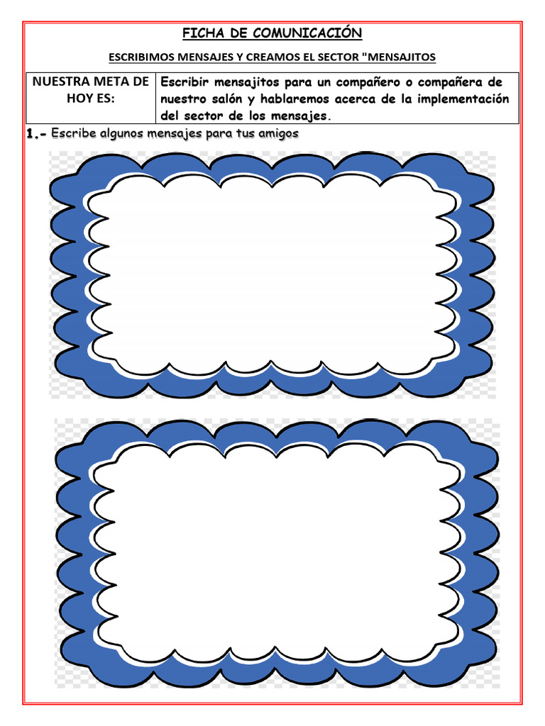 FICHA COMUNICACION Miercoles 23 | PDF