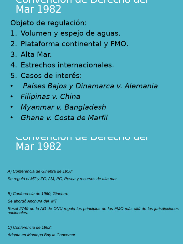 convemar | PDF | Convención de las Naciones Unidas sobre el derecho del ...