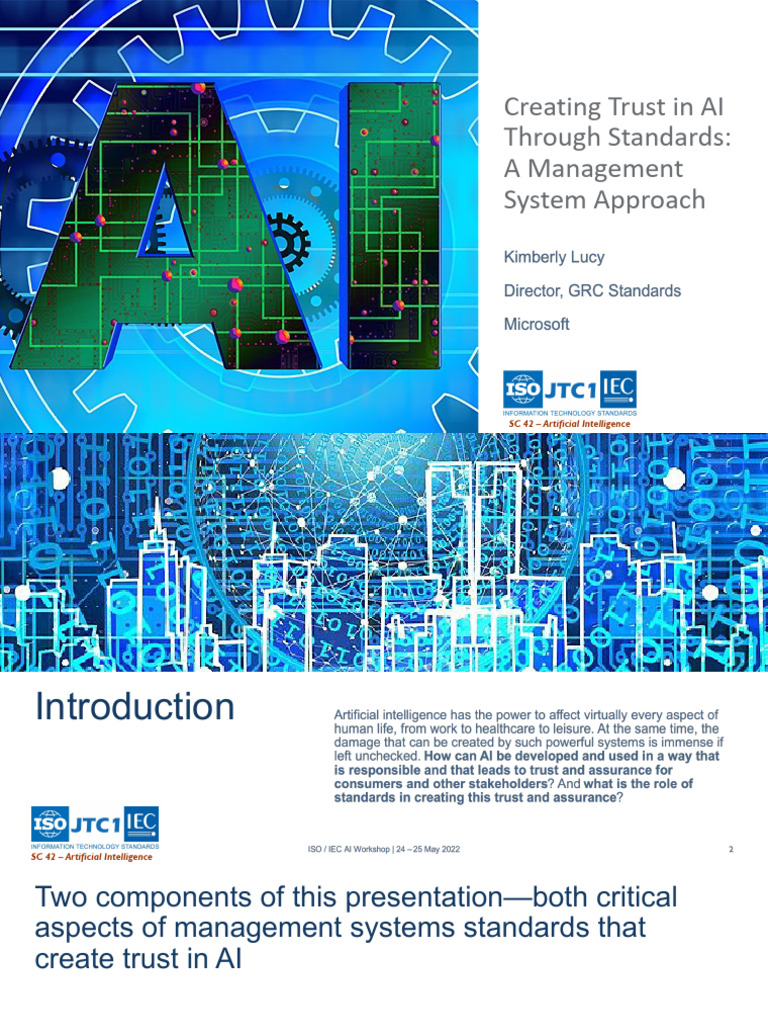 01 05 Kimberly ISO IEC AI Workshop-Trust-in-AI-through-MSS Kim-Lucy-2 | PDF