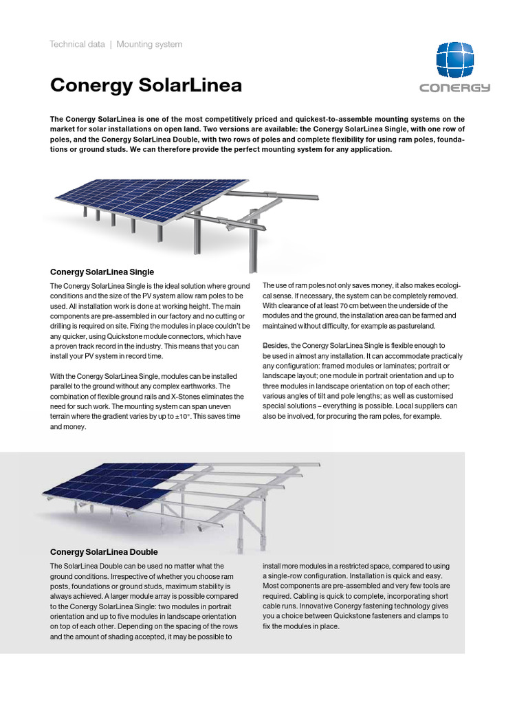 Annex 1.2 Data Sheet Mounting System | PDF