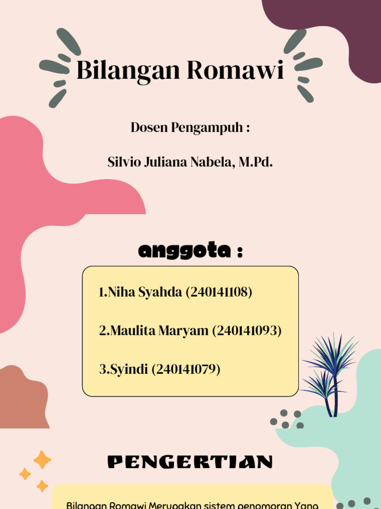 Presentasi Matematika Bilangan Krem Pastel - 20250428 - 055547 - 0000 | PDF