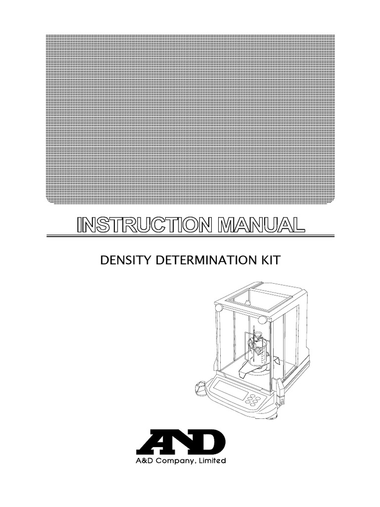 Density Determination Kit-Ad-1653 | PDF | Buoyancy | Density