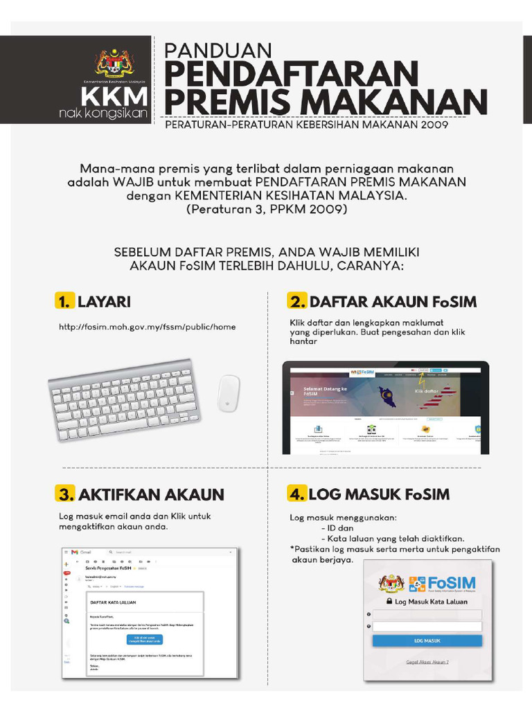 Panduan Pendaftaran Premis | PDF