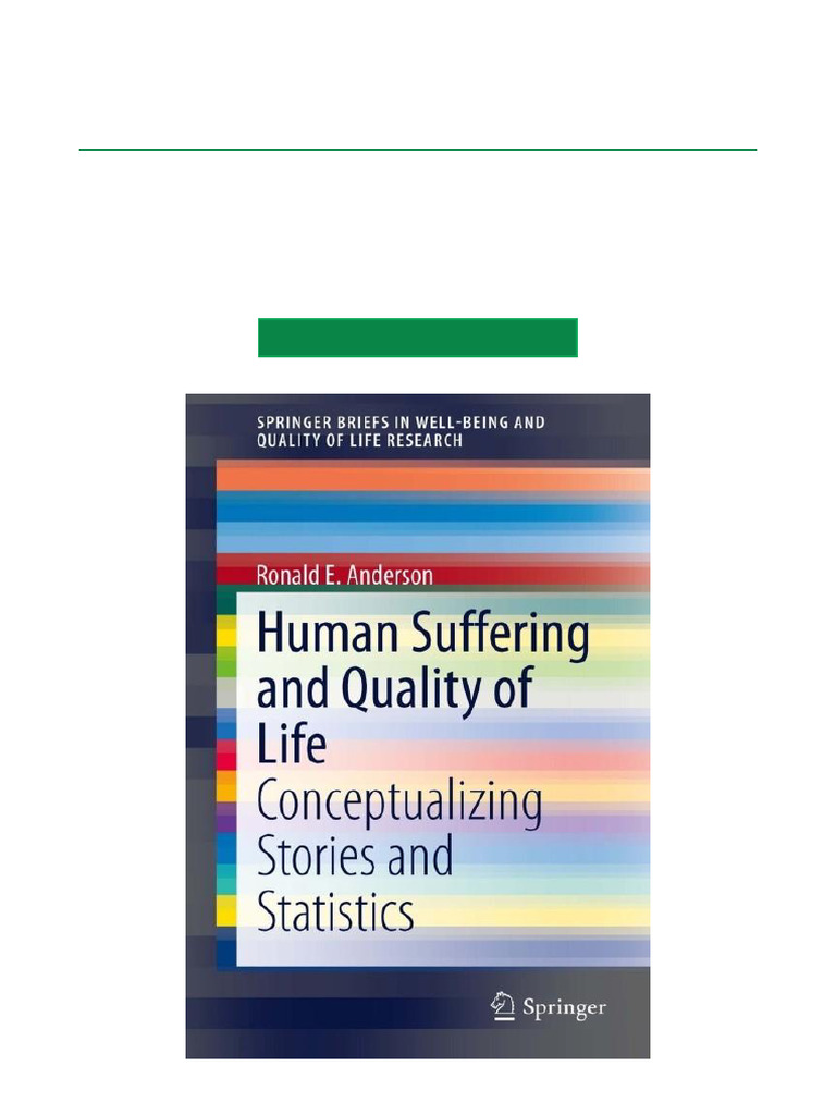 Human Suffering and Quality of Life Conceptualizing Stories and Statistics Scribd Download | PDF ...