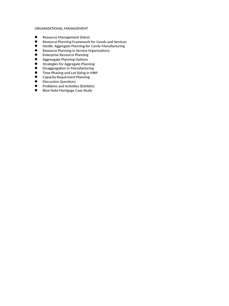 Organizational Management | PDF