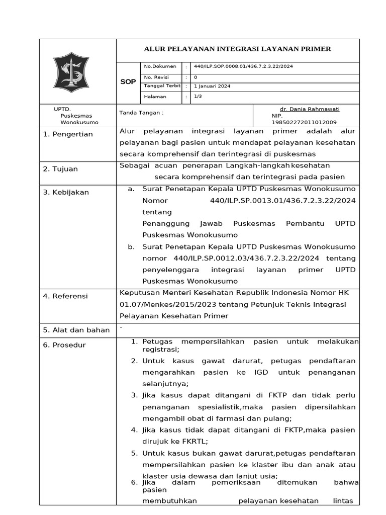 Contoh Sop Alur Ilp | PDF