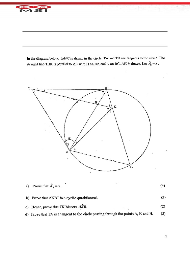 Grade 11 Euclidean Geometry | PDF
