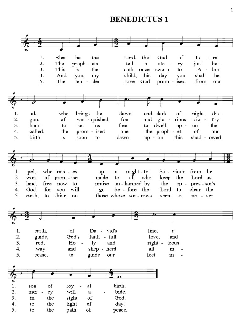 Benedictus 1-Đã G P | PDF