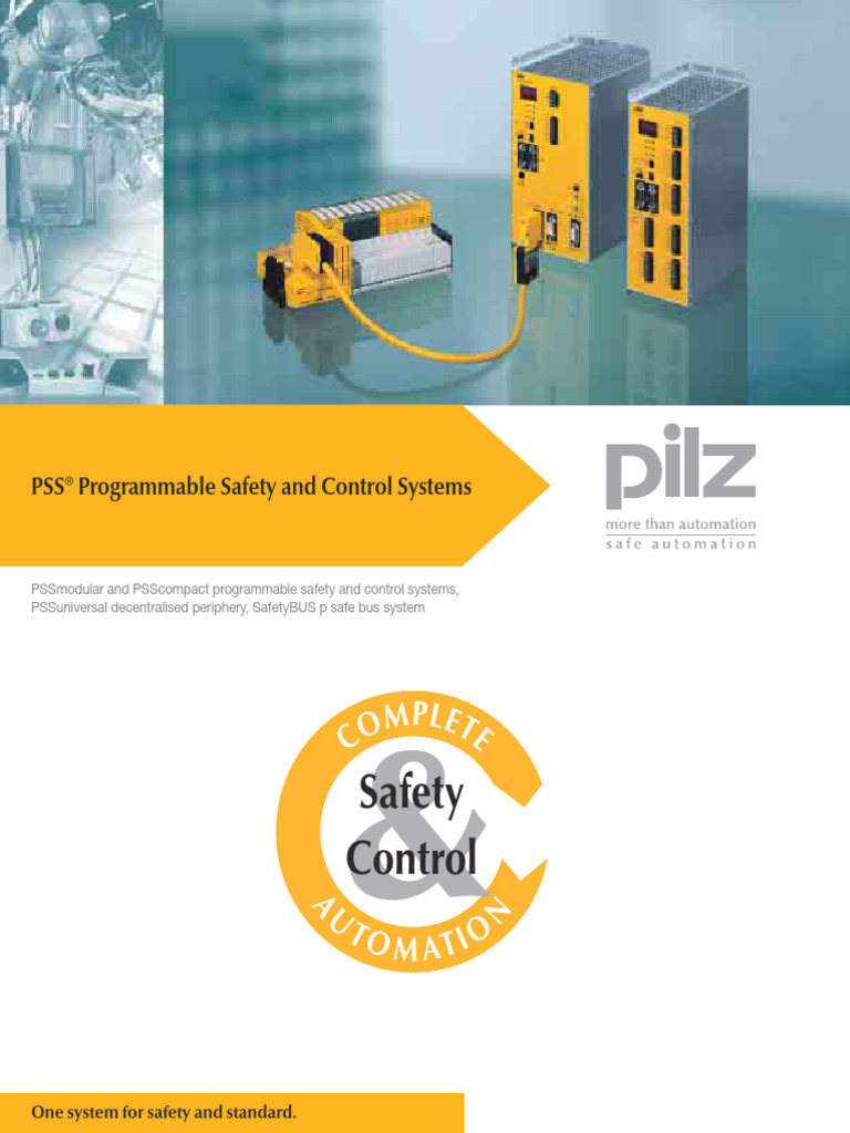 Programmable Safety Systems PSS Pilz Brochure | PDF | Automation | Relay