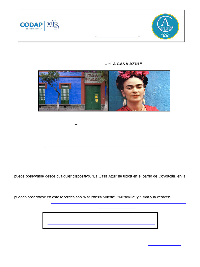 Visita Virtual al Museo Frida Kahlo | PDF | Museo