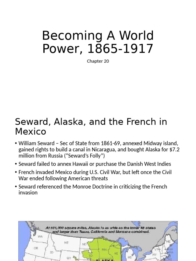 Chapter 20 Becoming A World Power | PDF | Theodore Roosevelt | Imperialism