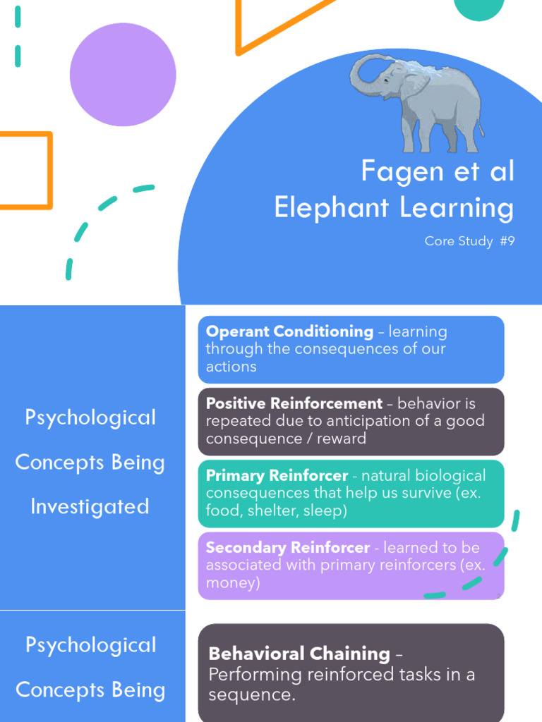 Fagen Study - Elephant Learning -1 | PDF | Reinforcement | Elephant