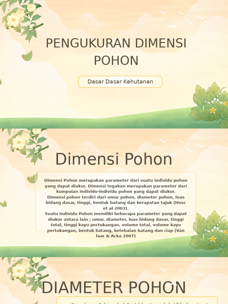 PENGUKURAN DIMENSI POHON | PDF