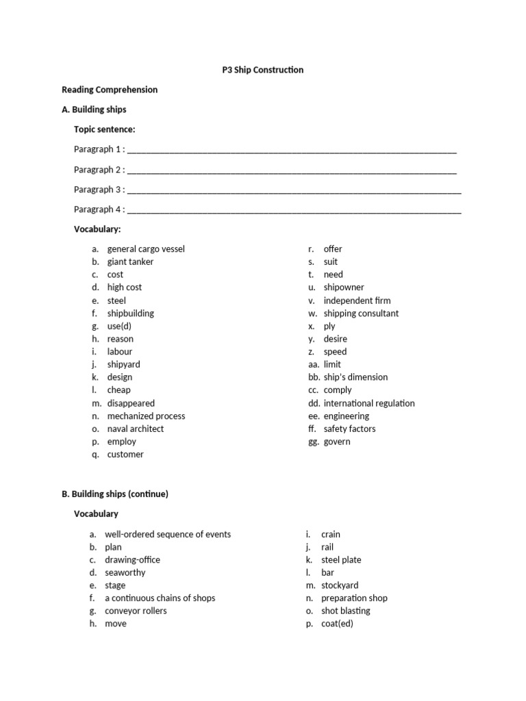 P3 Ship Construction | PDF | Ships | Shipbuilding