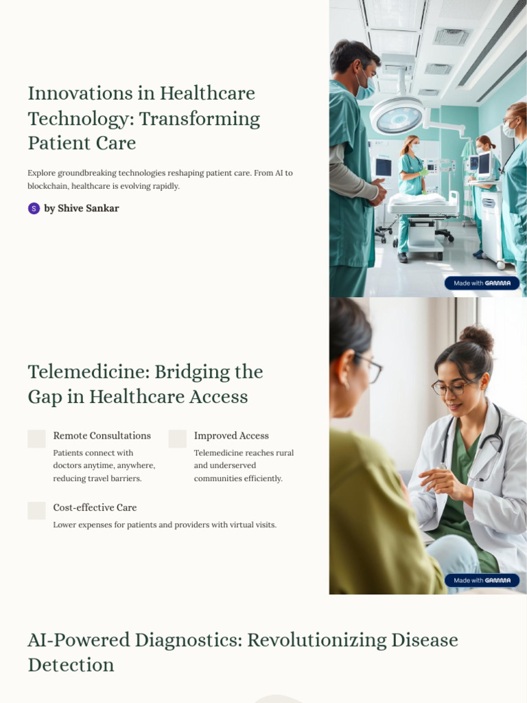 Innovations Transforming Patient Care | PDF | Health Care | Patient