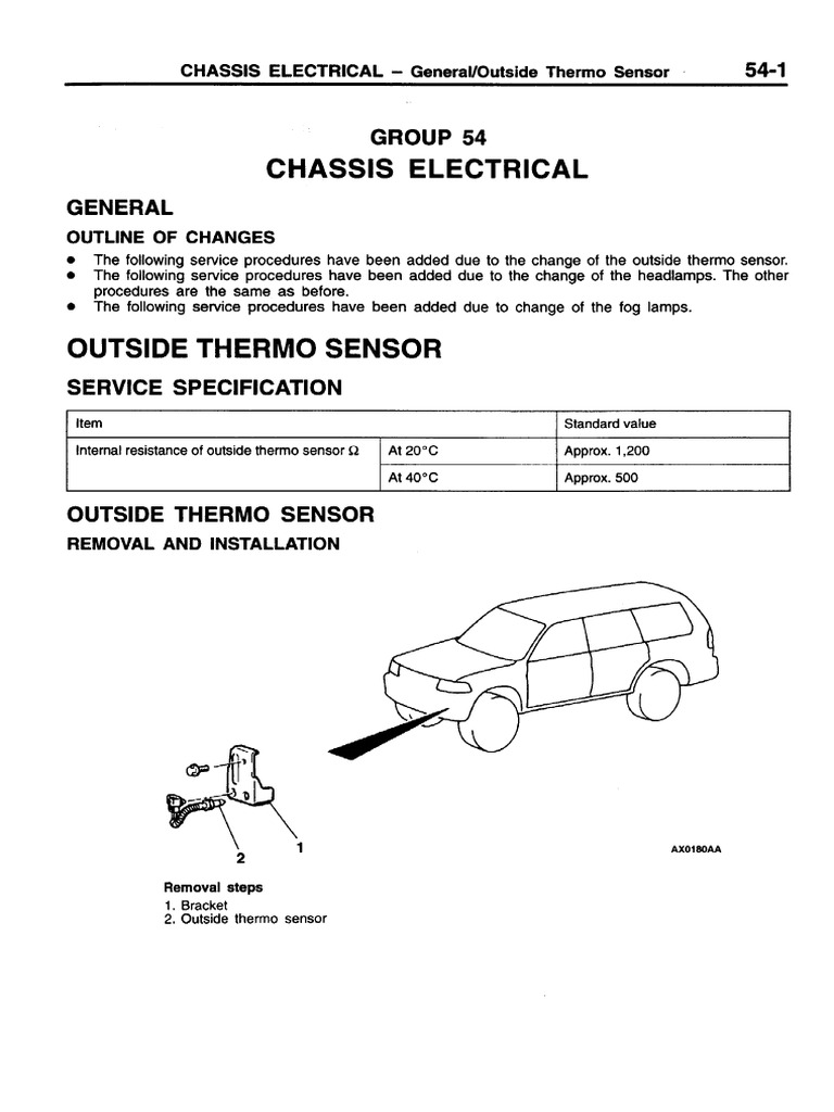 Pwje9812-A Pajero Sport 2000 Chassis 54 | PDF