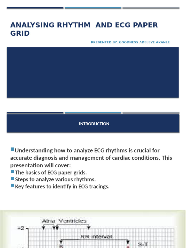 ECG Grid Analysis for Rhythm Diagnosis | PDF | Electrocardiography ...