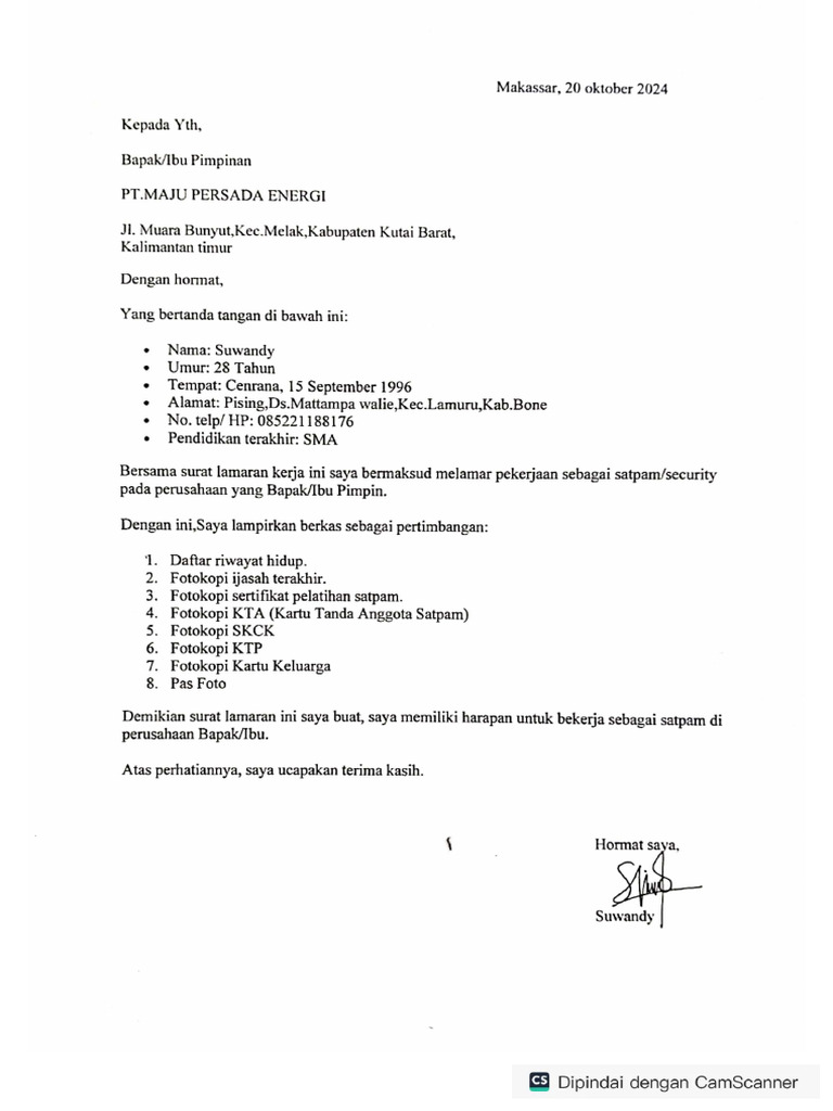 Suwandy Satpam | PDF