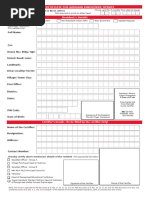 Aadhaar Address Update Certificate Form | PDF | Written Communication