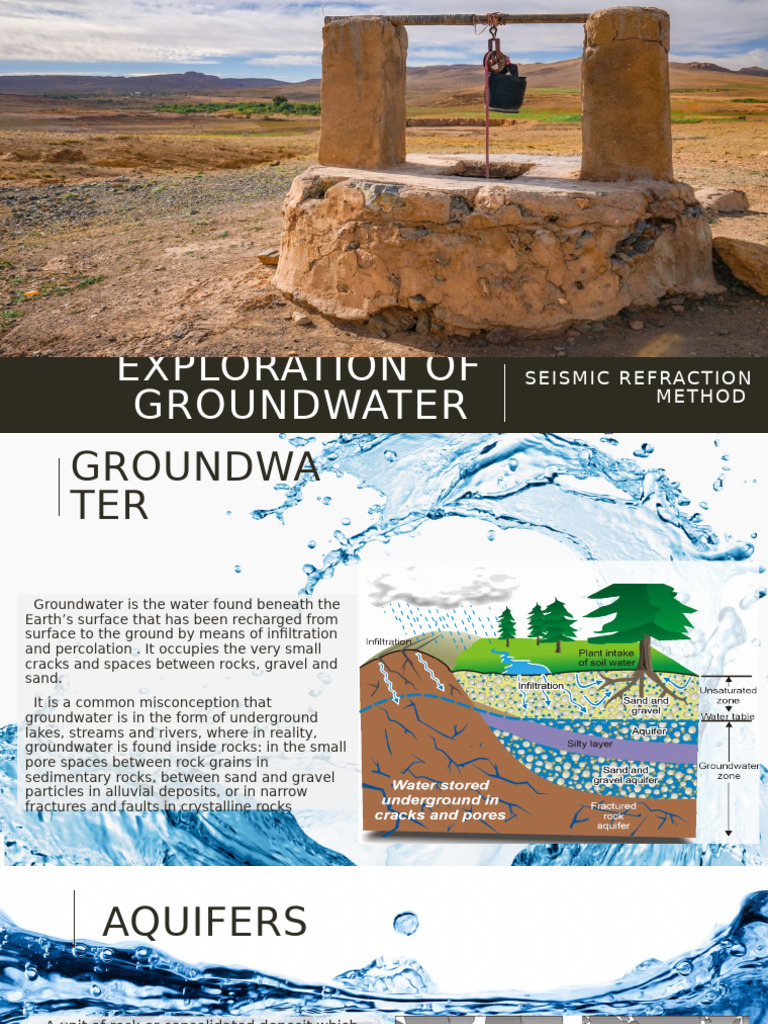 Seismic Refraction for Groundwater Exploration | PDF | Seismology | Waves