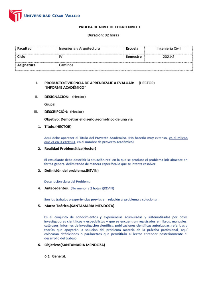 Ath - Prueba de Nivel de Logro | PDF | Diseño | Cognición