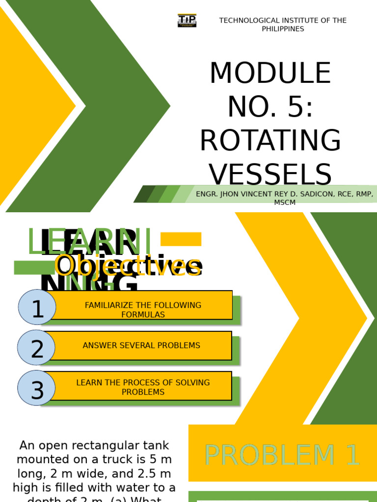 Rotating Vessel Problem Solving Guide | PDF