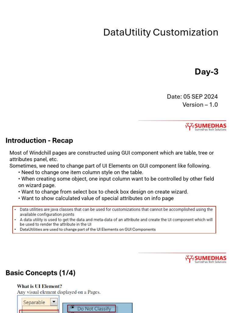 Day - 3 DataUtility Customization | PDF | Graphical User Interfaces | Java (Programming Language)