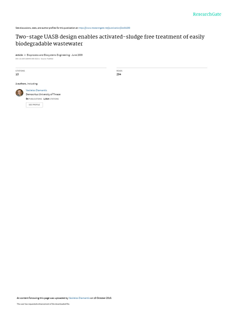 Two-stage_UASB_design_enables_activated-sludge_fre | PDF | Anaerobic ...