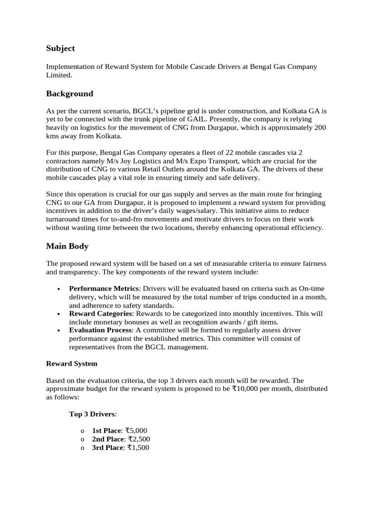 Demo NS - Driver Reward System | PDF | Logistics | Incentive
